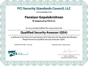 M KUPPUSWAMY PSG CO., | AUDITORS | CHARTERED ACCOUNTANTS | PAYMENT CARD ...